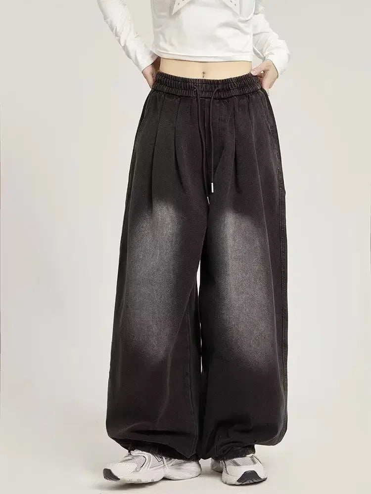 Vibe Wide-Leg Denim Jogger – The Belfaire